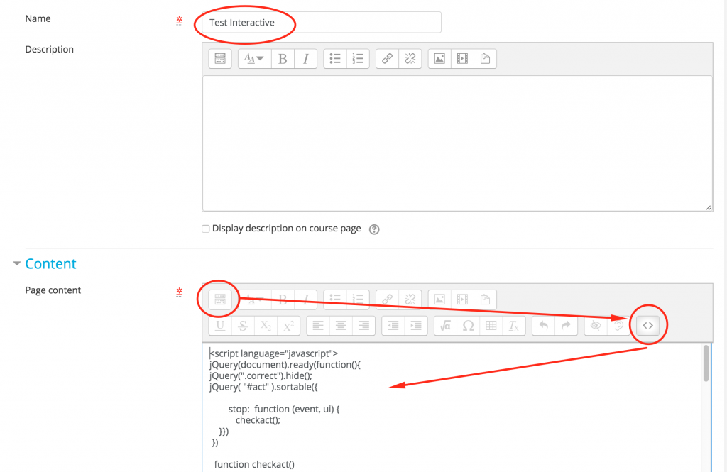 Moodle Activity Adding Your Own Javascript Activities Ricoshae