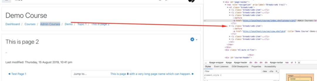How to add a home button to a Moodle course - Ricoshae